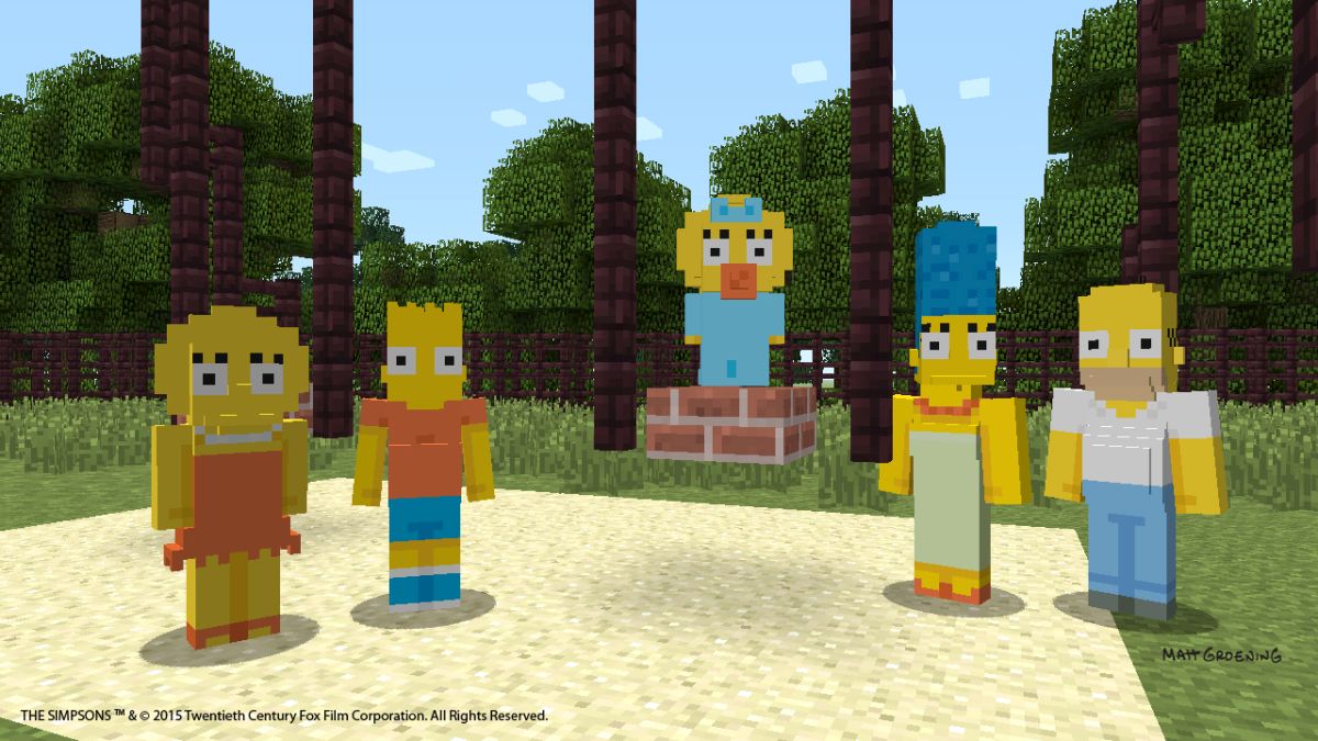 Minecraft - Simpsons Skin Pack für Xbox One und Xbox 360-Version ...