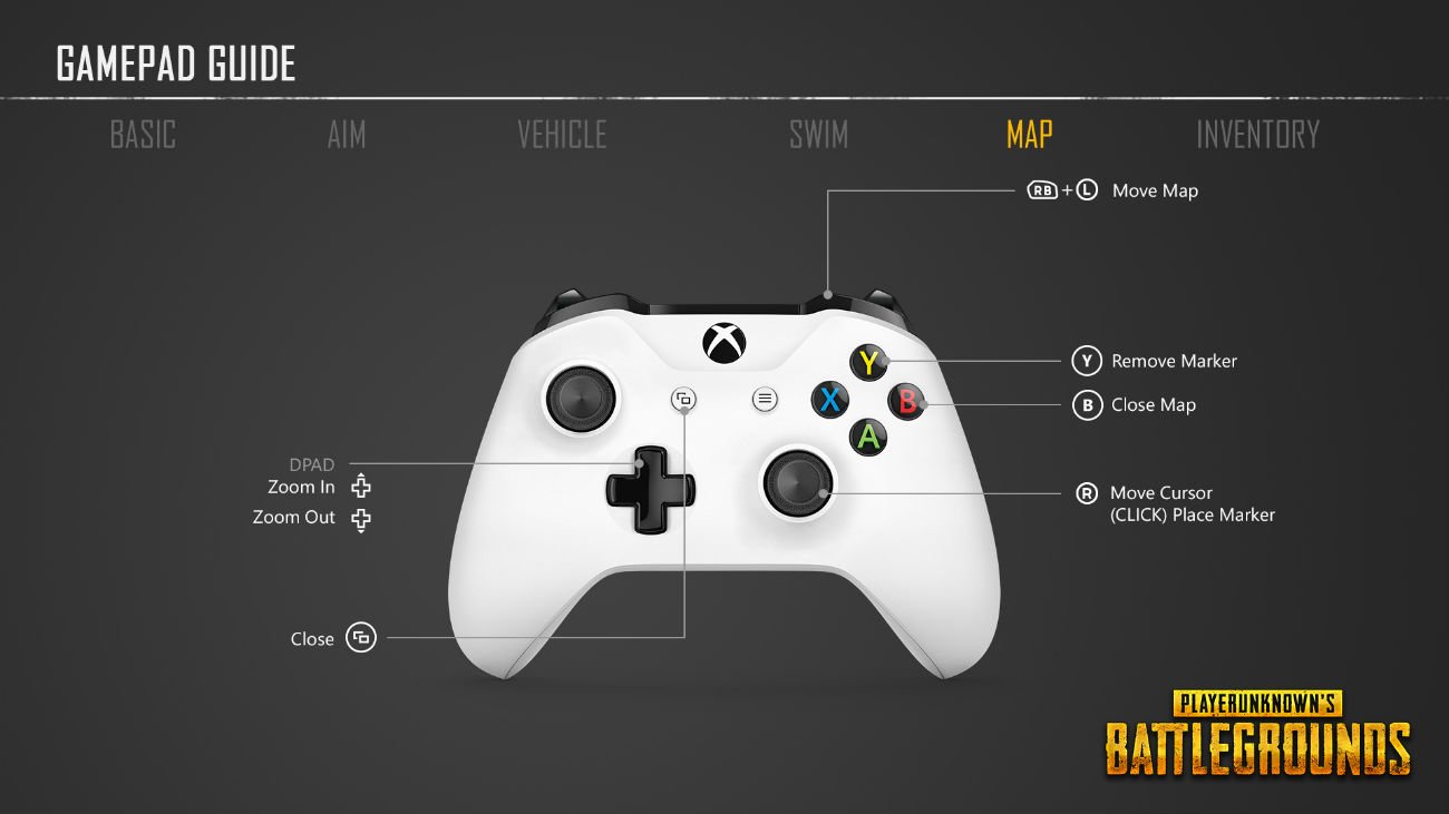 PlayerUnknown's Battlegrounds: Offizielles Xbox Controller Layout ...