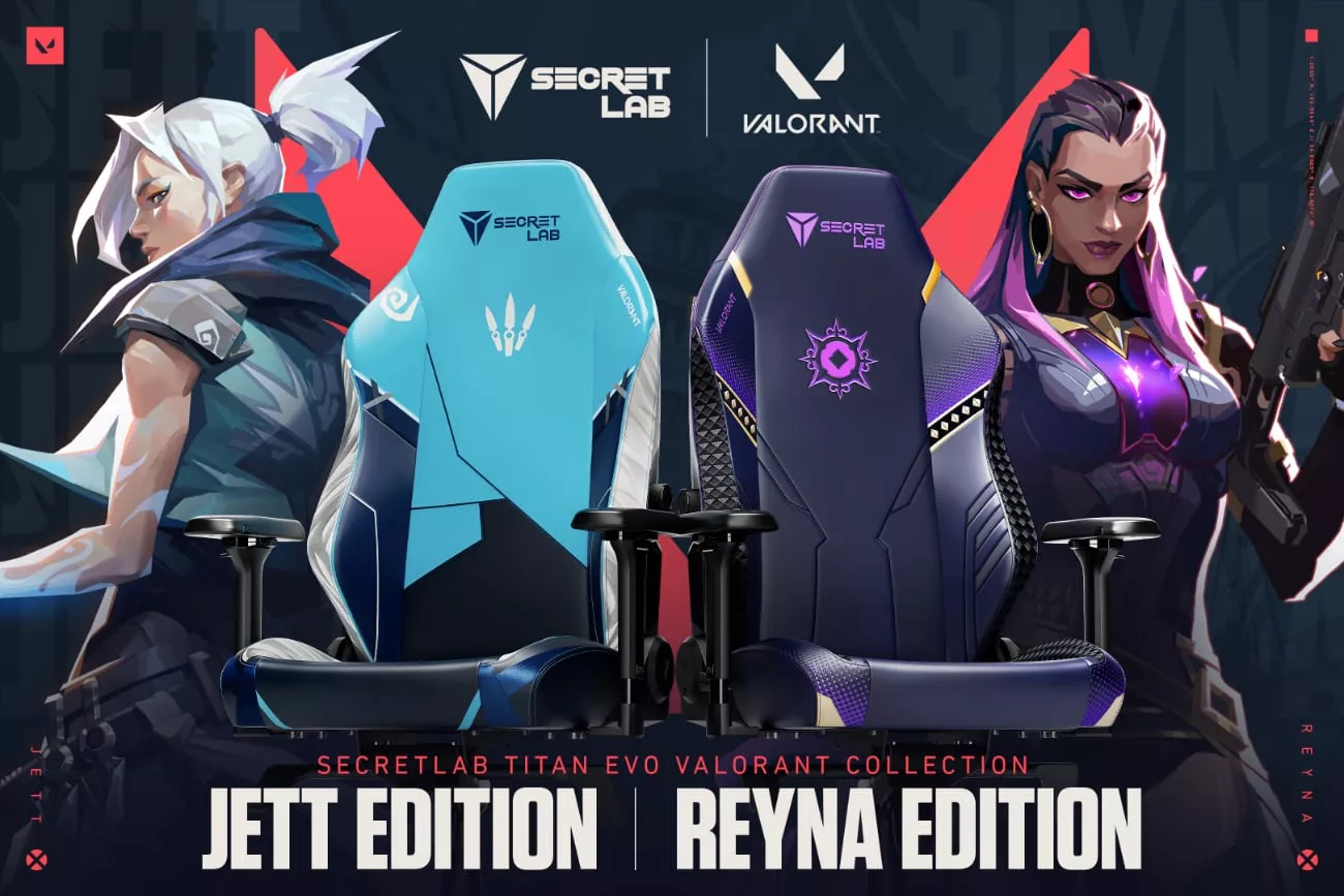 Secretlab TITAN Evo VALORANT Kollektion: Jett und Reyna Edition Stühle » InsideXbox.de